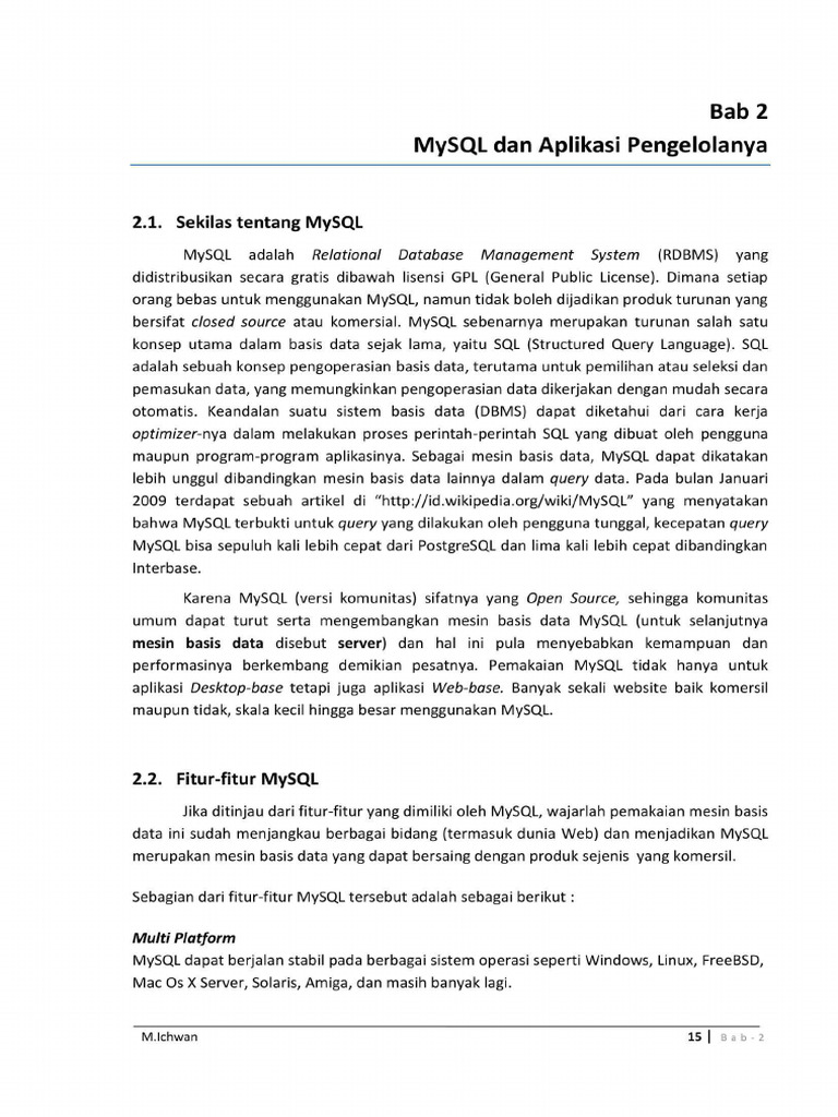 Bab 02-MySQL | PDF