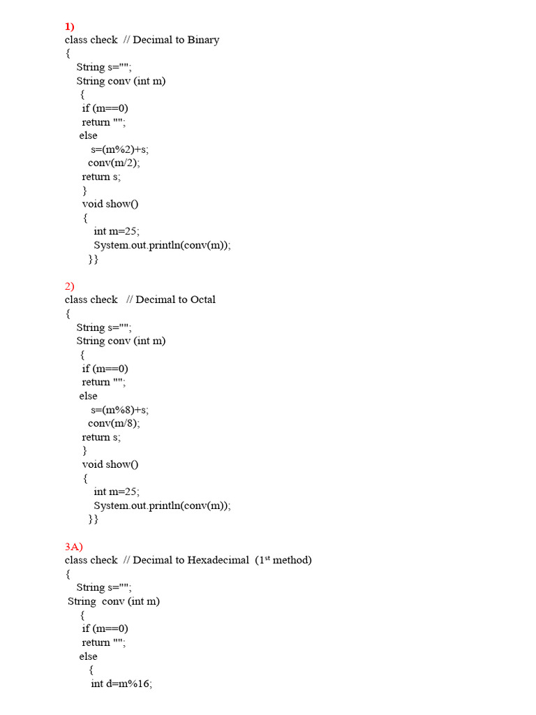 Conversion & Toggle (Recursion) | PDF