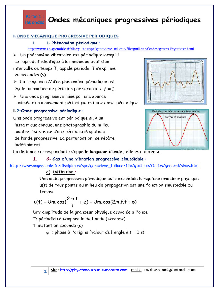 Onde Mecanique Progressive Periodiques.2 PDF | PDF