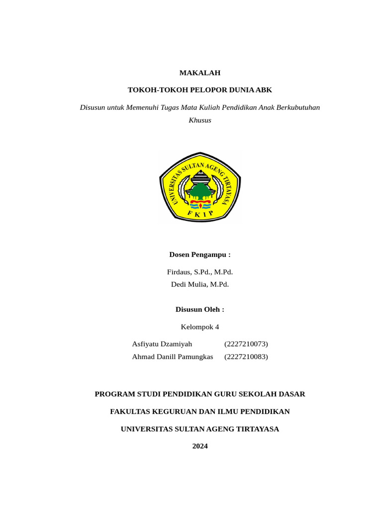 Makalah Kel 4 Abk | PDF