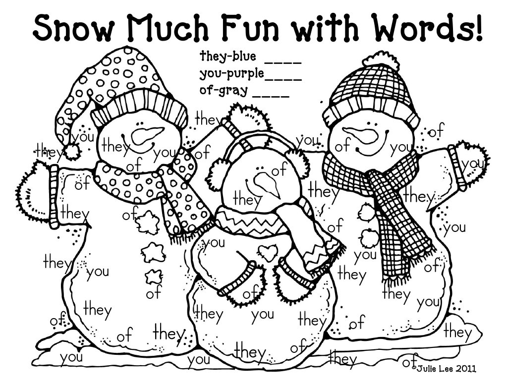 Snow Much Fun With Words | PDF