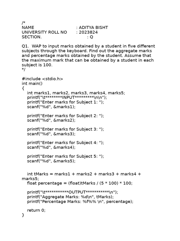 Assignment Pcs151 | PDF