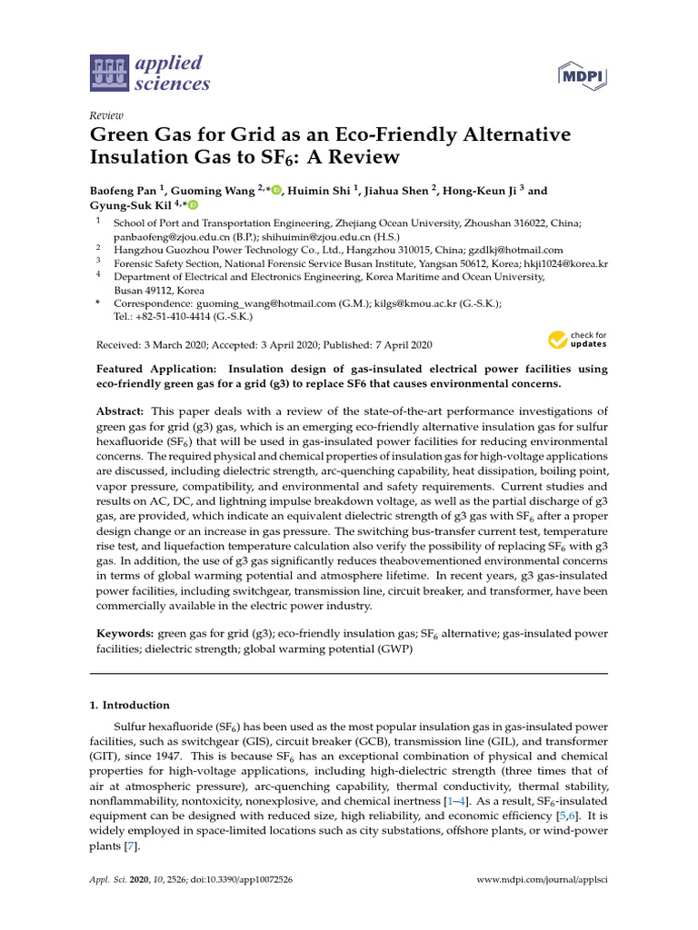 Green Gas For Grid As An Eco-Friendly Alternative | PDF