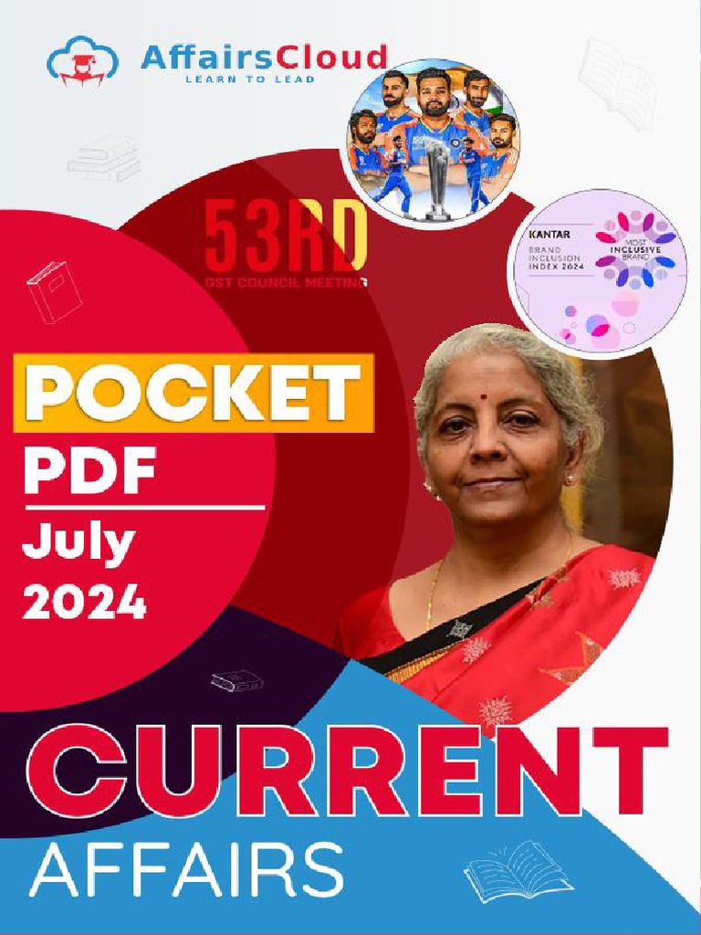 Current Affairs Pocket PDF - July 2024 by AffairsCloud 5 1 | PDF