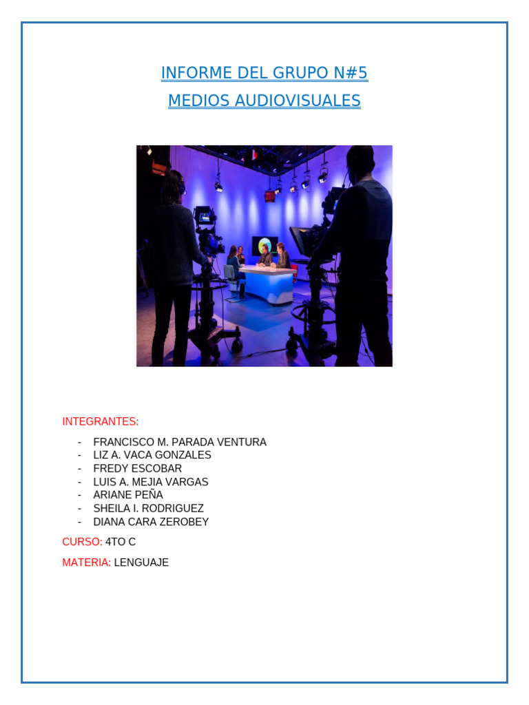 INFORME DEL GRUPO N 5 LENGUAJE | PDF