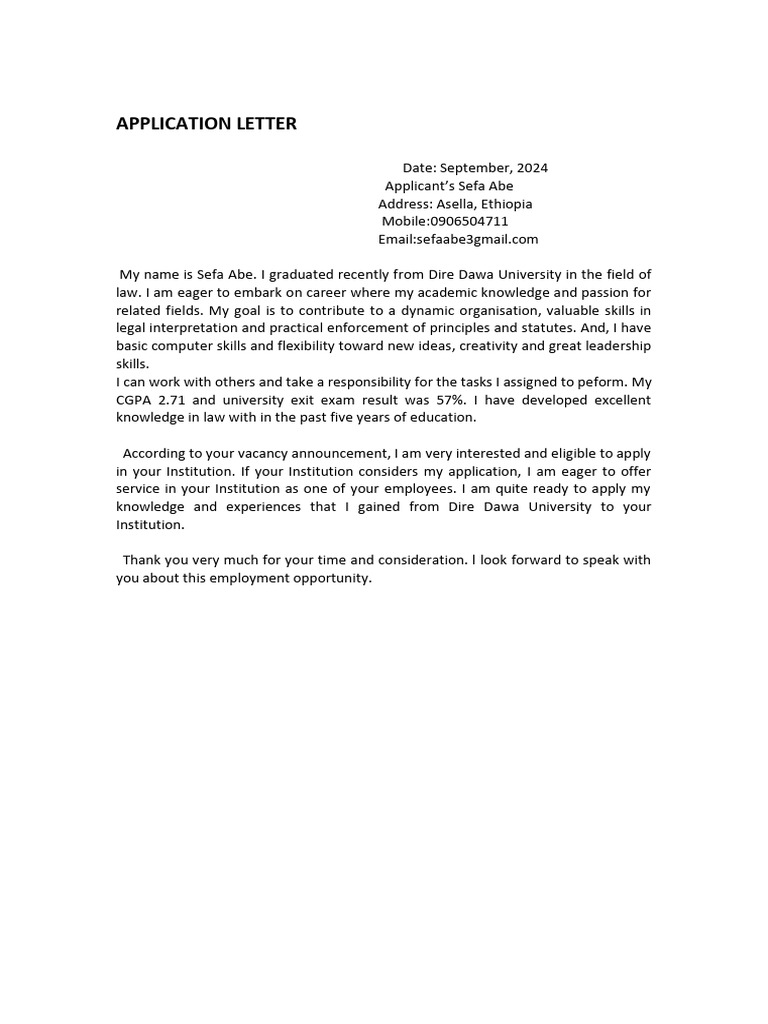 SEFA Application | PDF