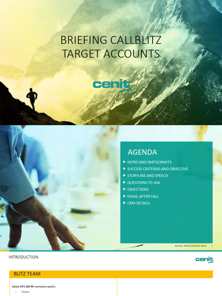 Briefing CallBlitz - Target Accounts | PDF
