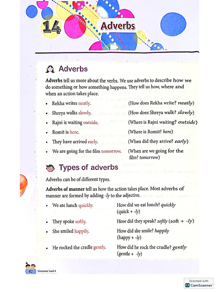 Adverbs (STD 4) | PDF