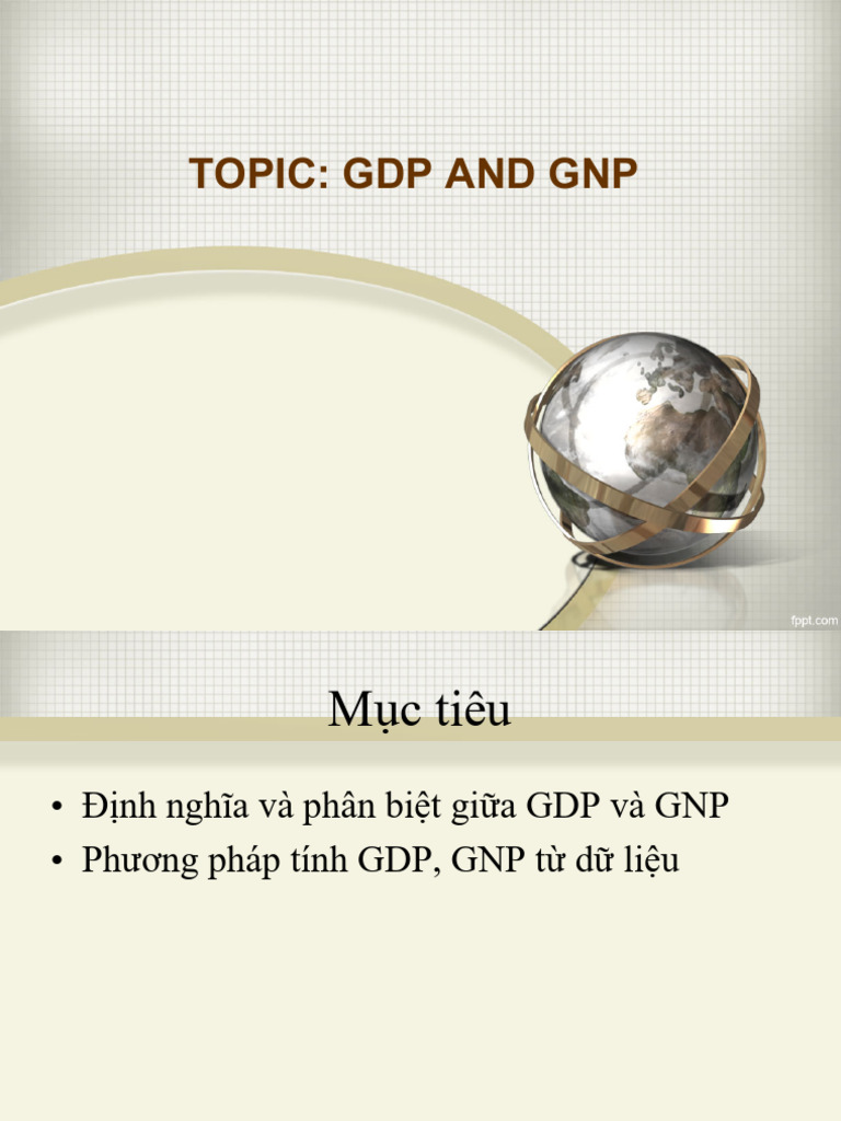 TOPIC 5.GDP-GNP Tiếng Việt | PDF