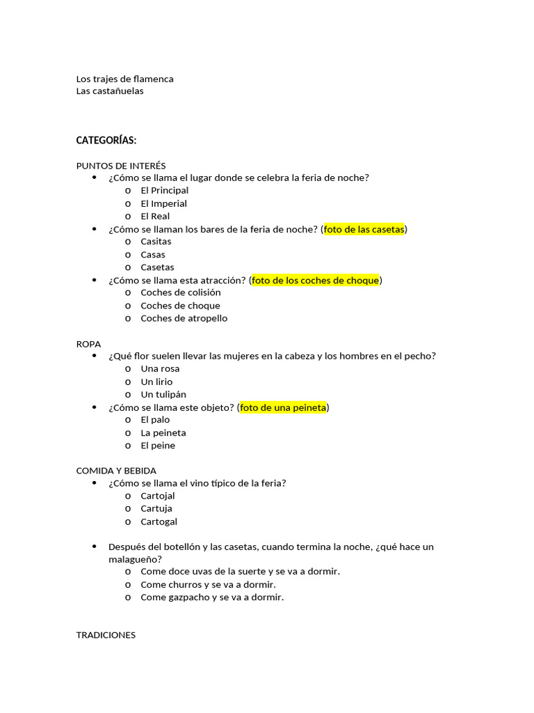 Preguntas Trivial | PDF