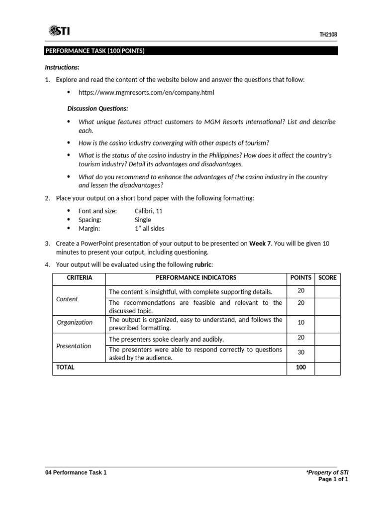 04 - Performance - Task - 1 MICRO | PDF