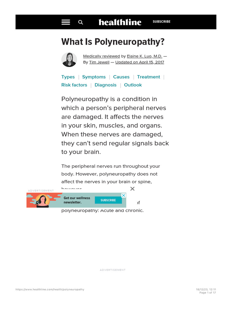 Polyneuropathy - Types, Causes, and More | PDF