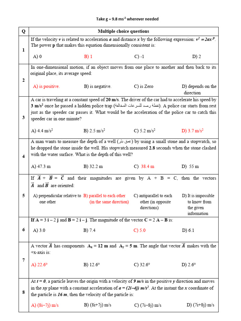103phys 422 MidExam Answers | PDF