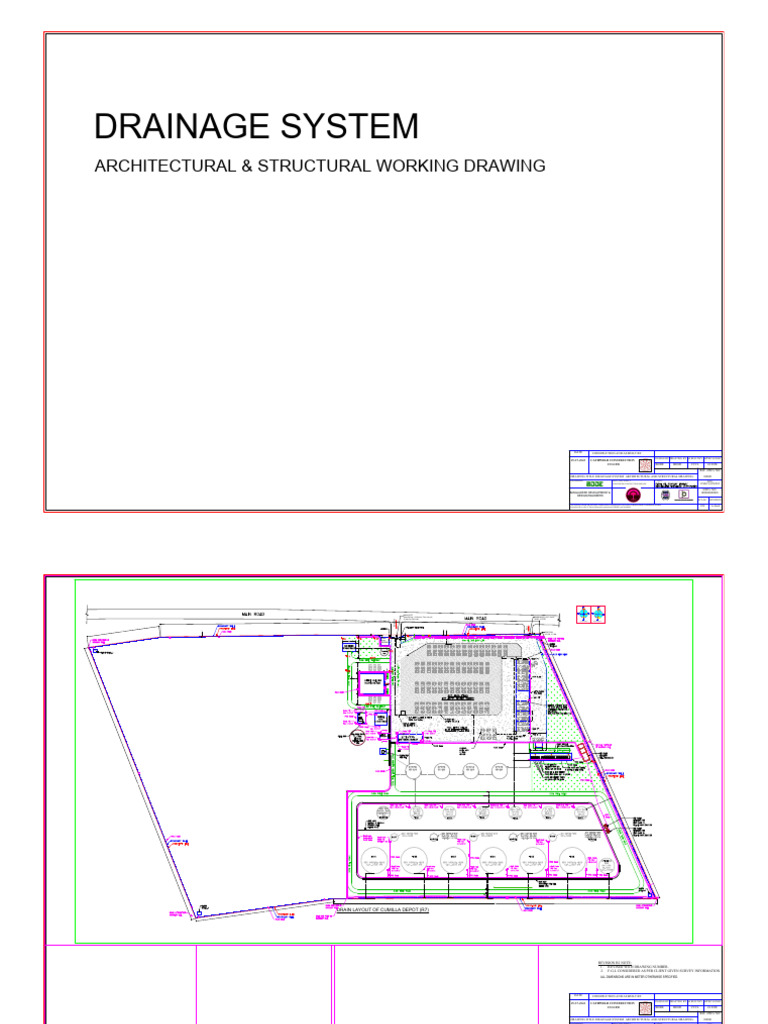 Cumilla Depot Drainage Layout Plan | PDF