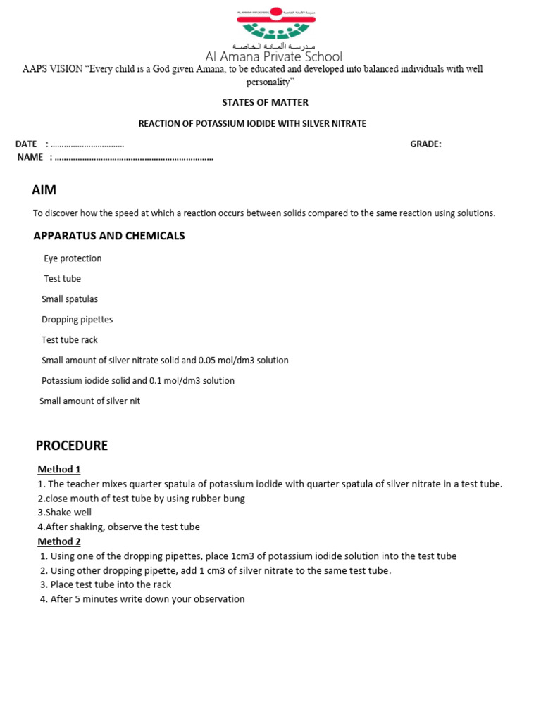 Lab-States of Matter | PDF