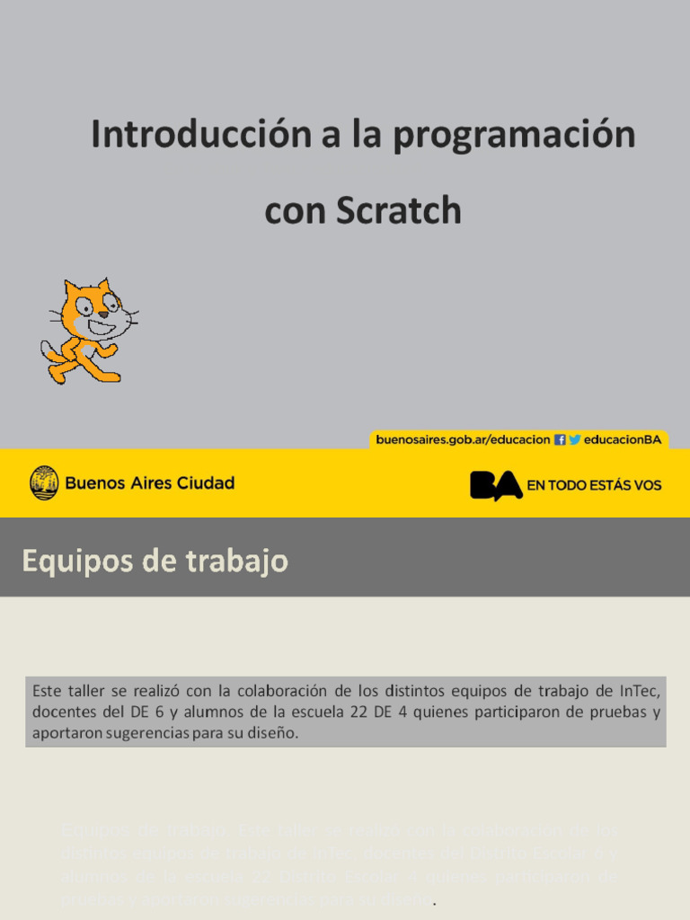 Introducción A La Programación Con Scratch | PDF