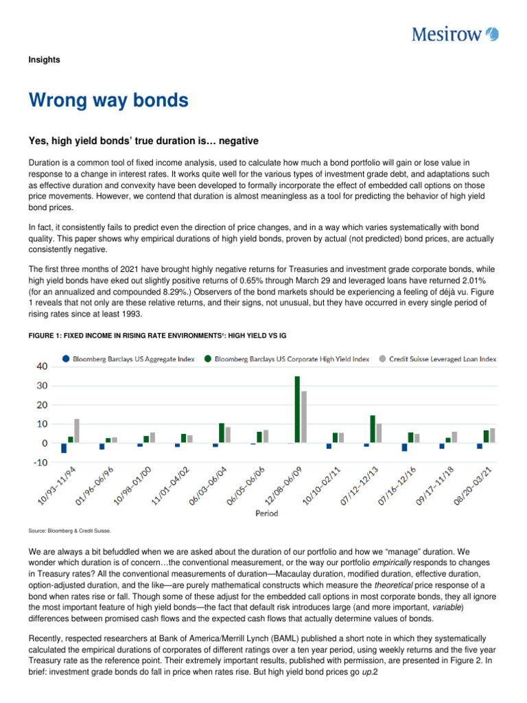 Wrong way bonds | PDF