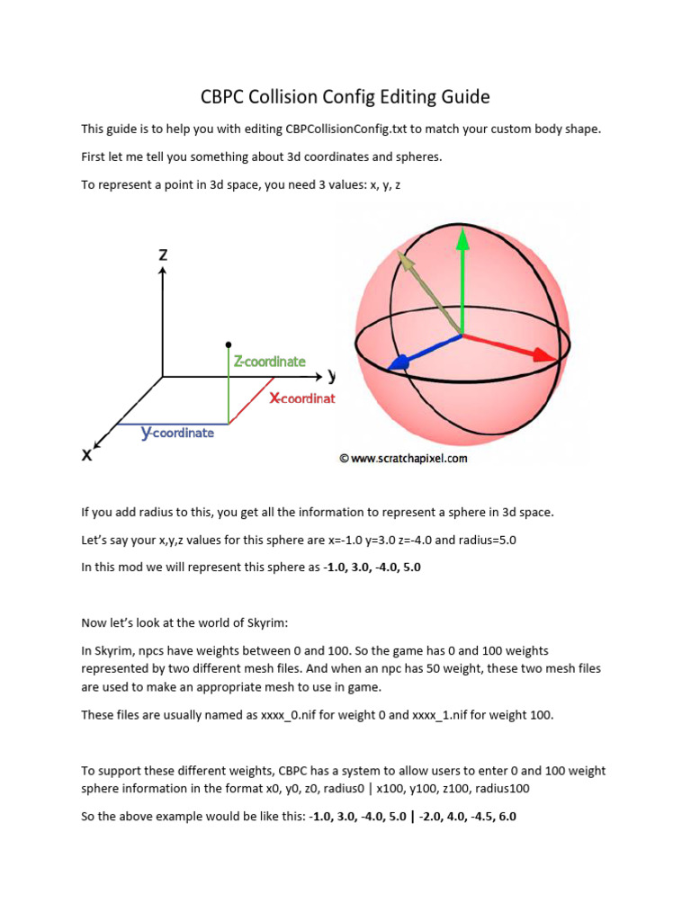 CBPC Collision Config Editing Guide | PDF