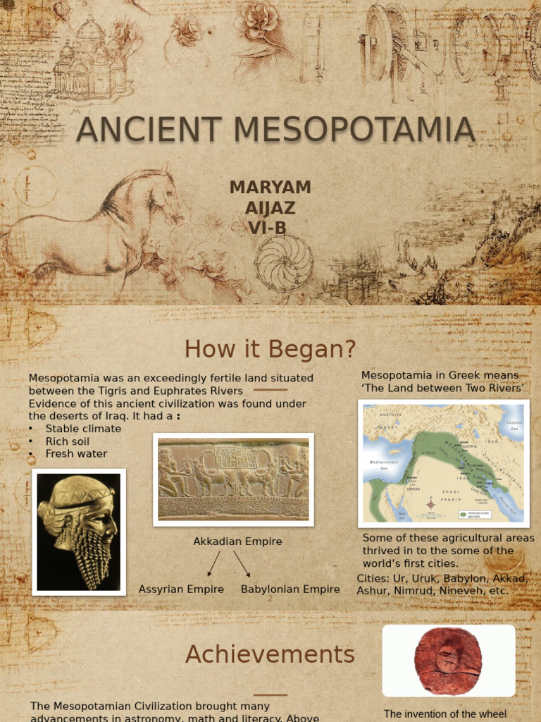 Ancient Mesopotamia Presentation | PDF