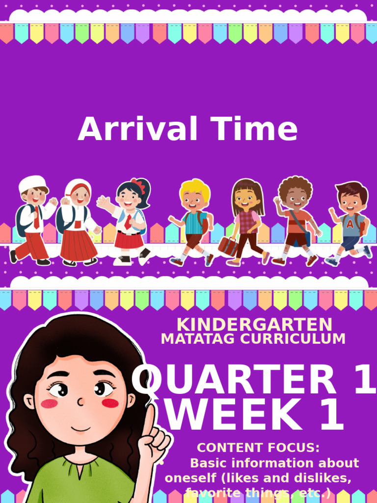 Matatag Kinder Week1 Day1 | PDF