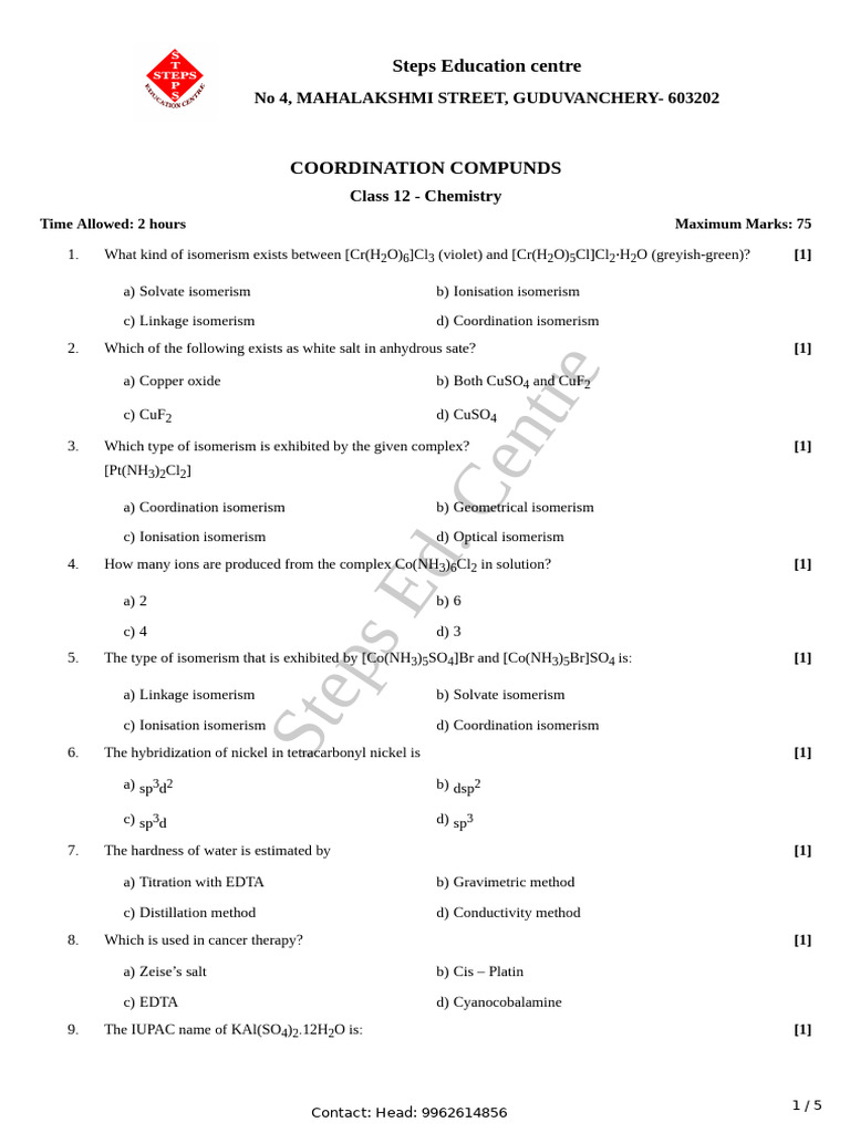 Coordination Cmpd Pdf 7001