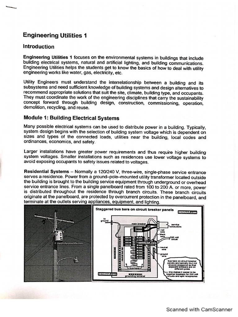 ENG.-UTILITIES-MODULE-1 | PDF
