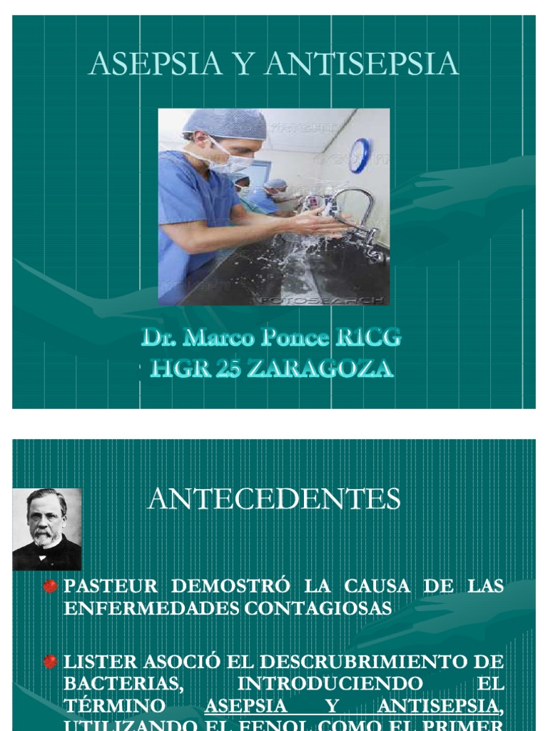 Asepsia y antisepsia