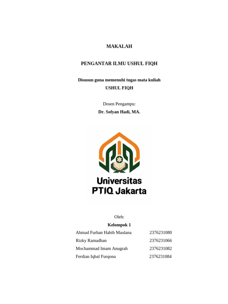 Template Penulisan Makalah 1 | PDF