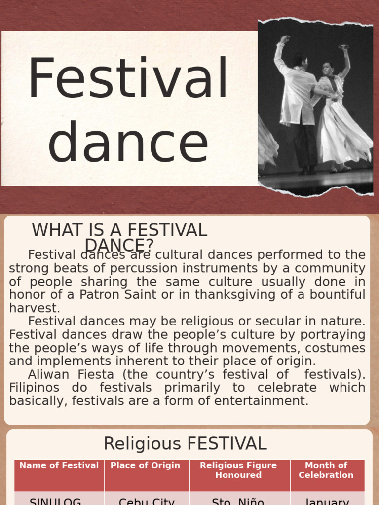 Basic Dance Steps and Terms Used in Folk Based Festival Dancing | PDF