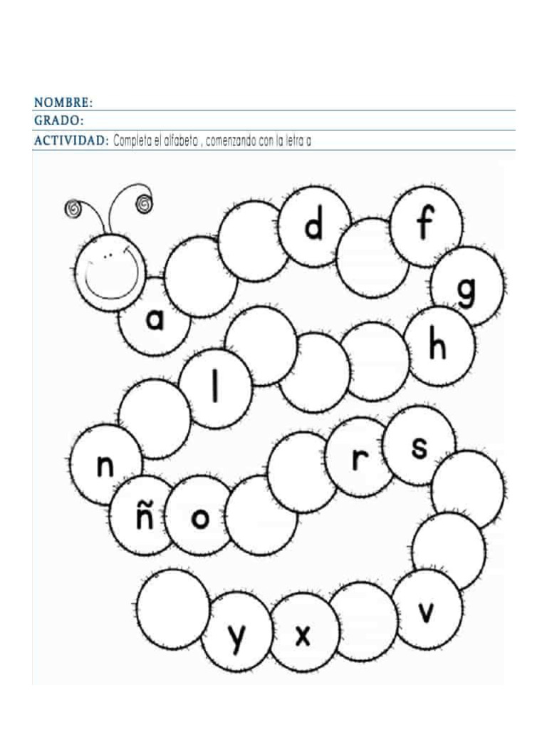 ABECEDARIO Completar | PDF