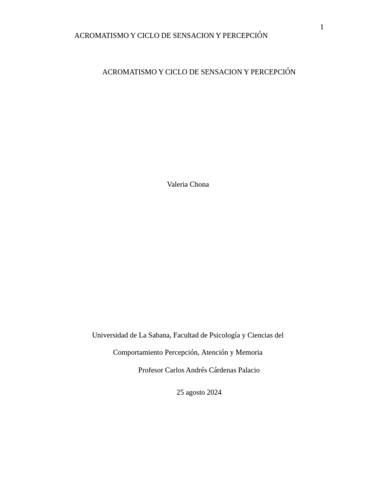 Chona Valeria Acromatismo | PDF
