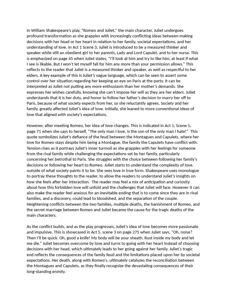 Juliet PETER Paragraph | PDF