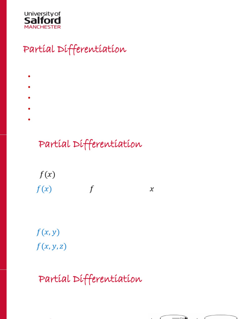 Partial Differentiation | PDF