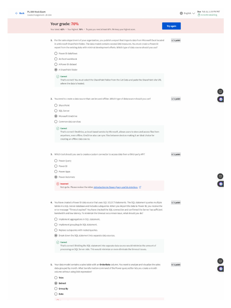 Screencapture Coursera Org Learn Microsoft PL 300 Exam Preparation and ...