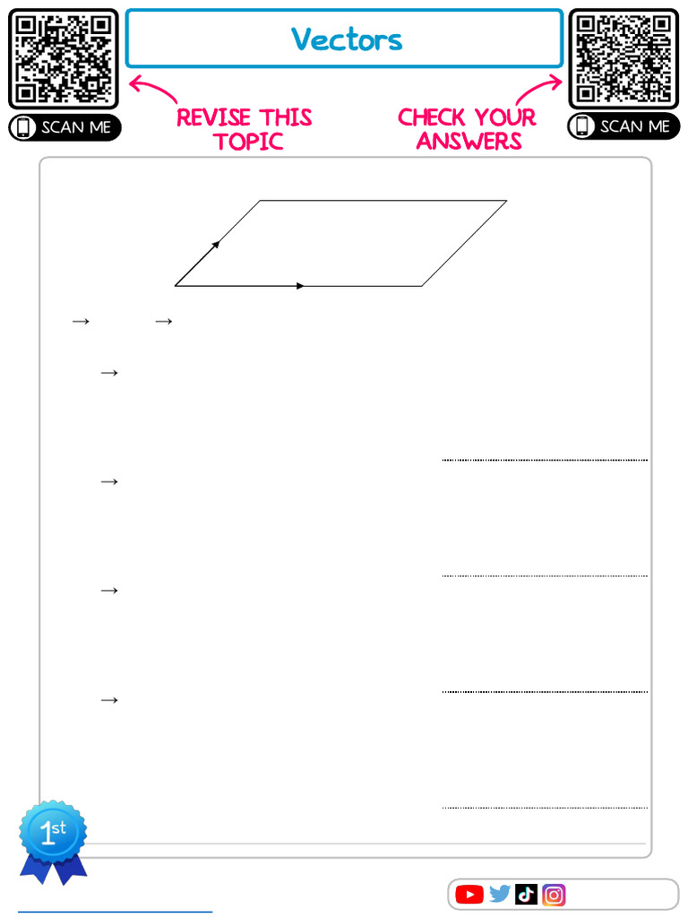 Vectors Edexcel | PDF