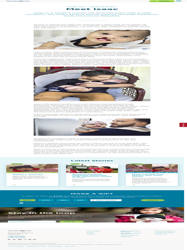 Meet Isaac Operation Smile | PDF
