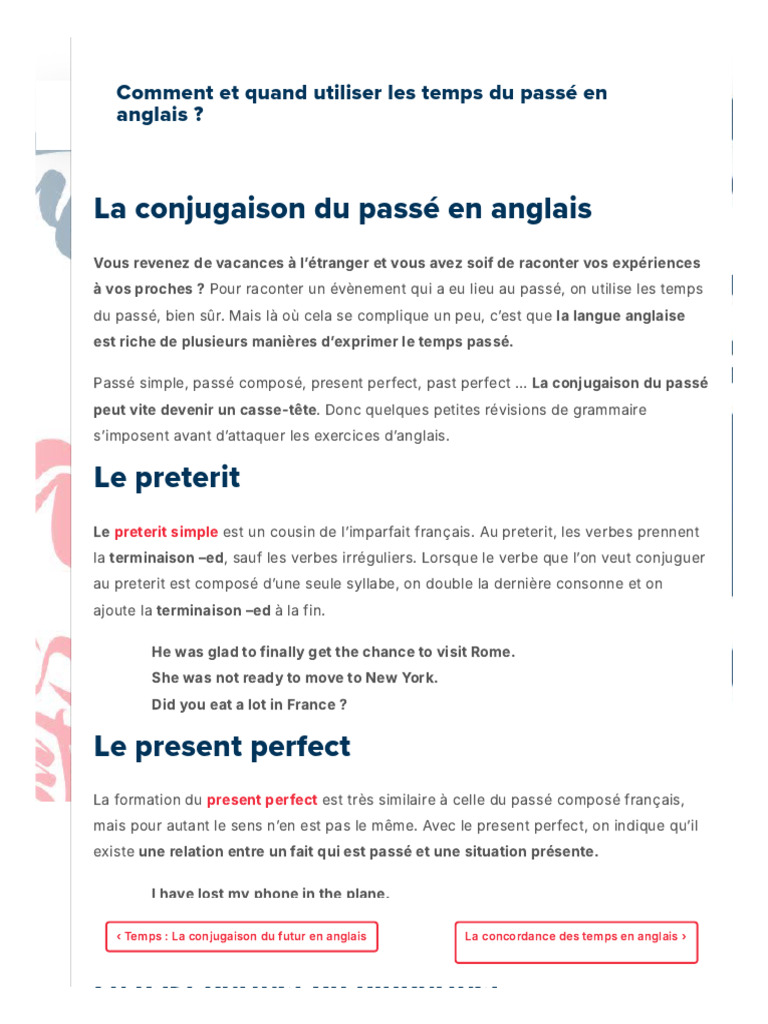 Conjugaison du futur en anglais | PDF | Verbe | Morphologie linguistique