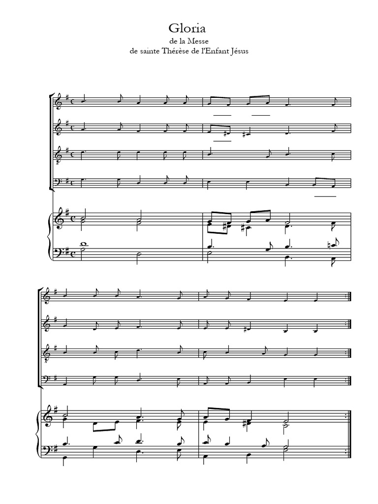 Gloria Ste Therese 1 | PDF