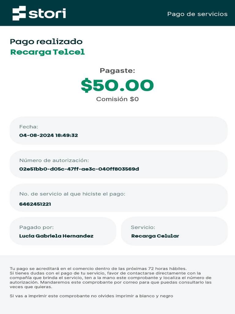 Recibo de Pago | PDF