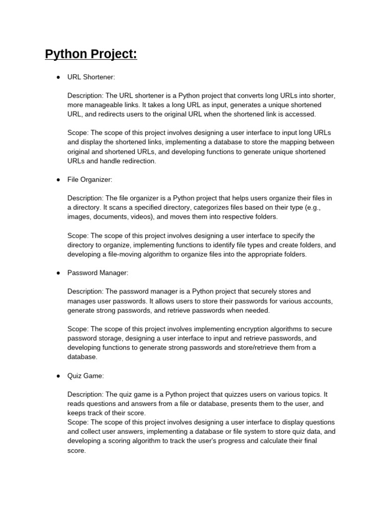 Python Project | PDF