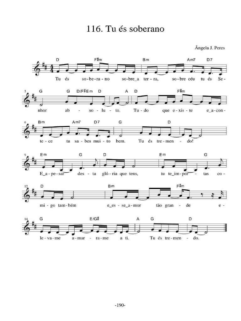 Tu És Soberano | PDF
