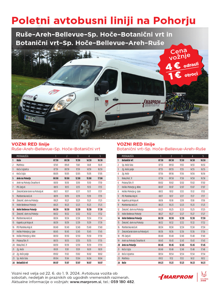 MARPROM PohorjeBus2023 VozniRed A4 PRESS Compressed | PDF | Foreign ...