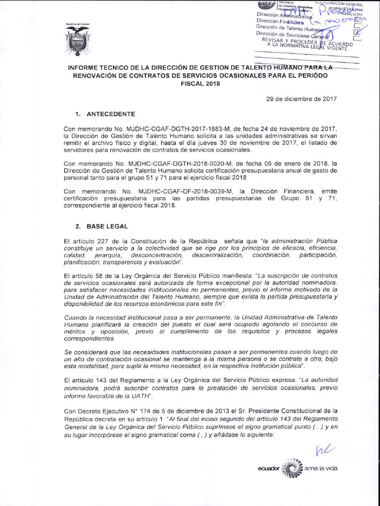 Informe Autorizado - Renovacion 2018 | PDF