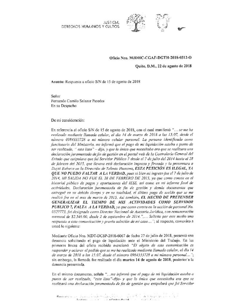 Oficio Mjdhc-Cgaf-Dgth-2018-0312-O | PDF