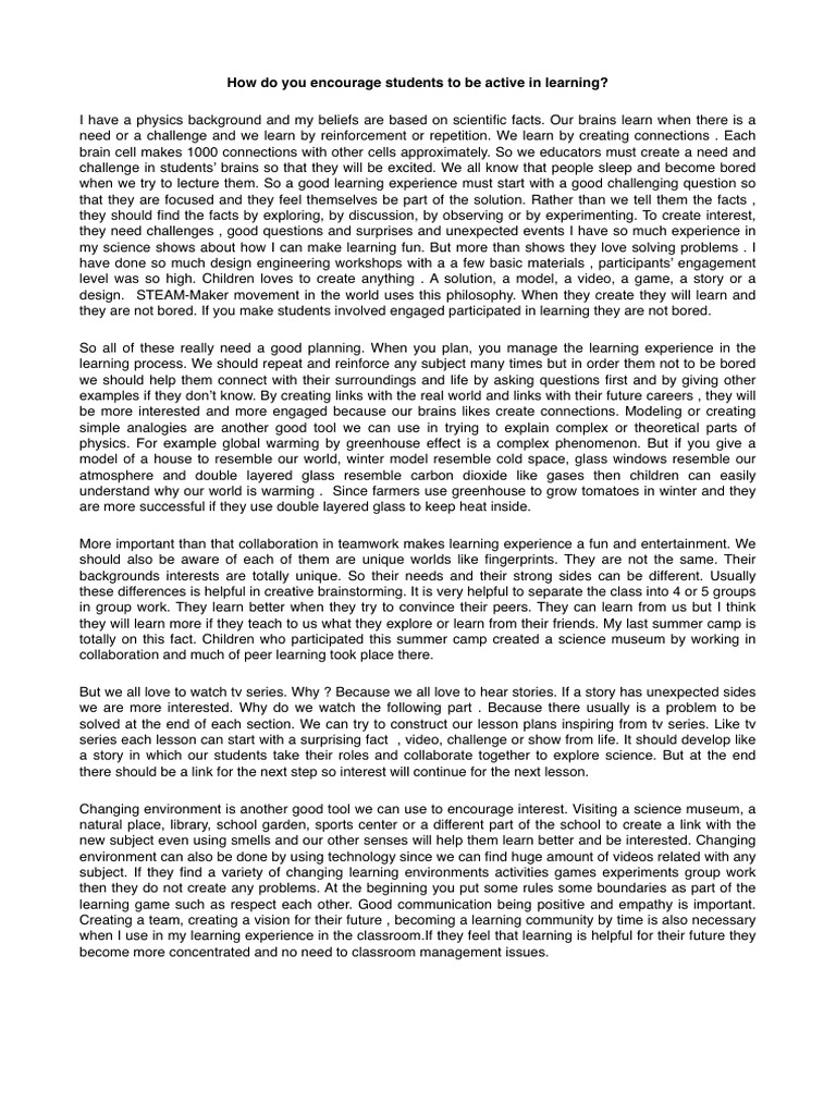 Activelearningphilosophy Pdf