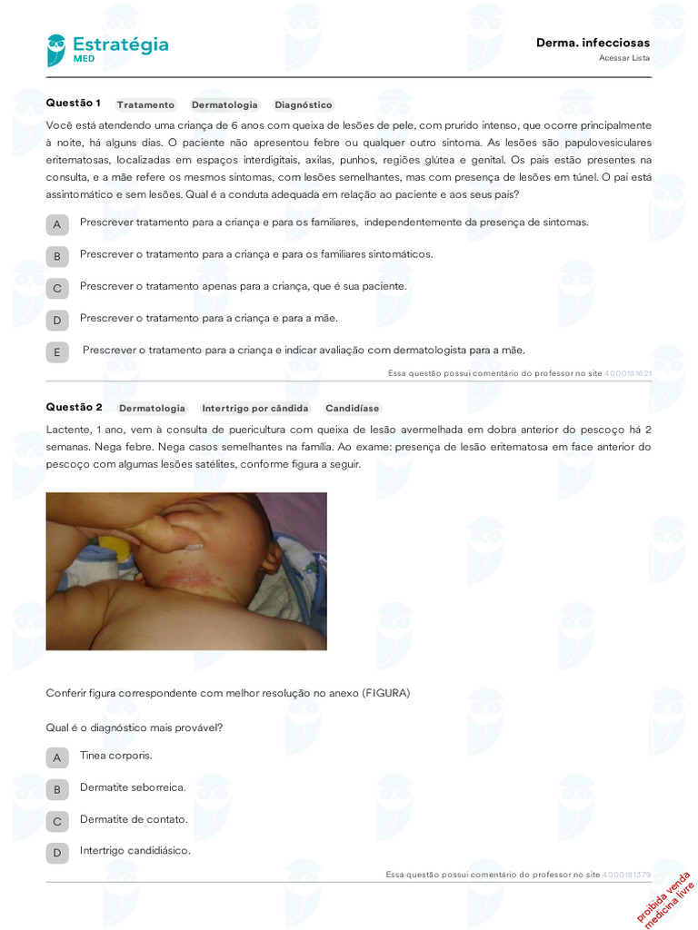 Derma. Infecciosas | PDF