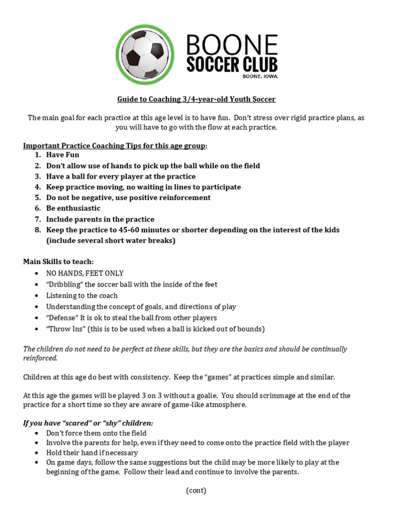 Coaching 3-4 Soccer | PDF