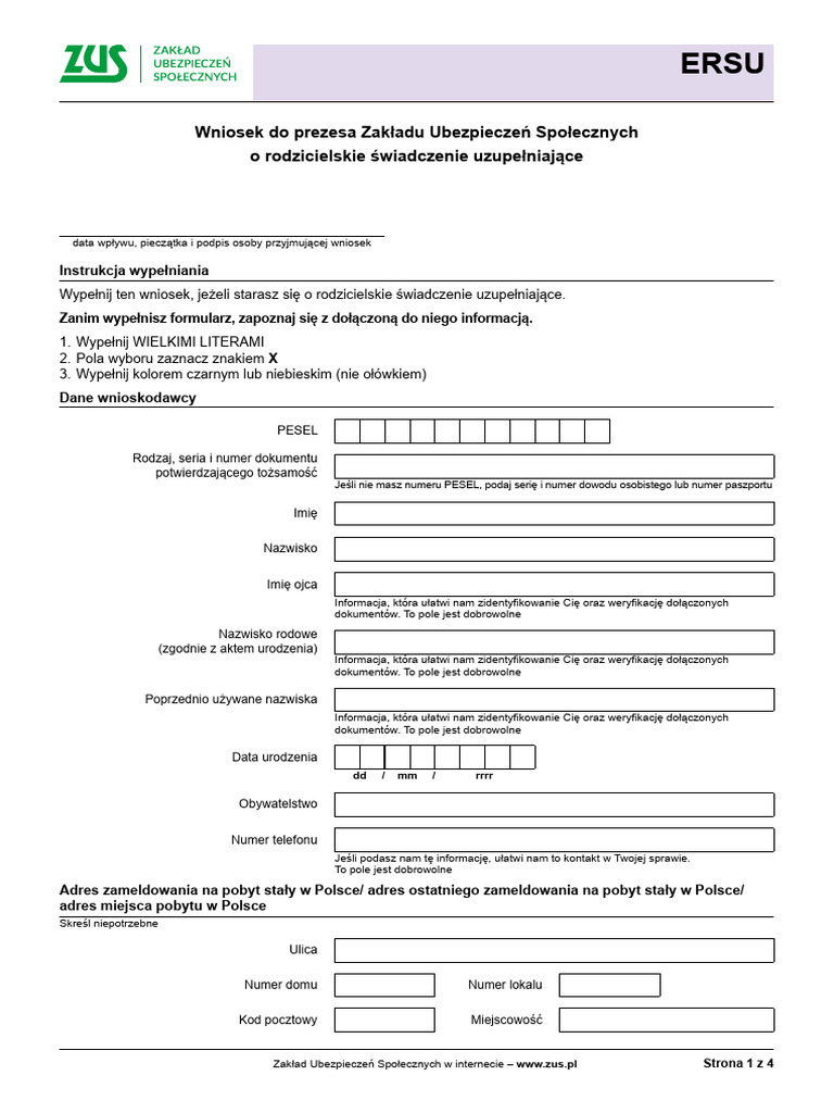ERSU - Do Wydruku | PDF