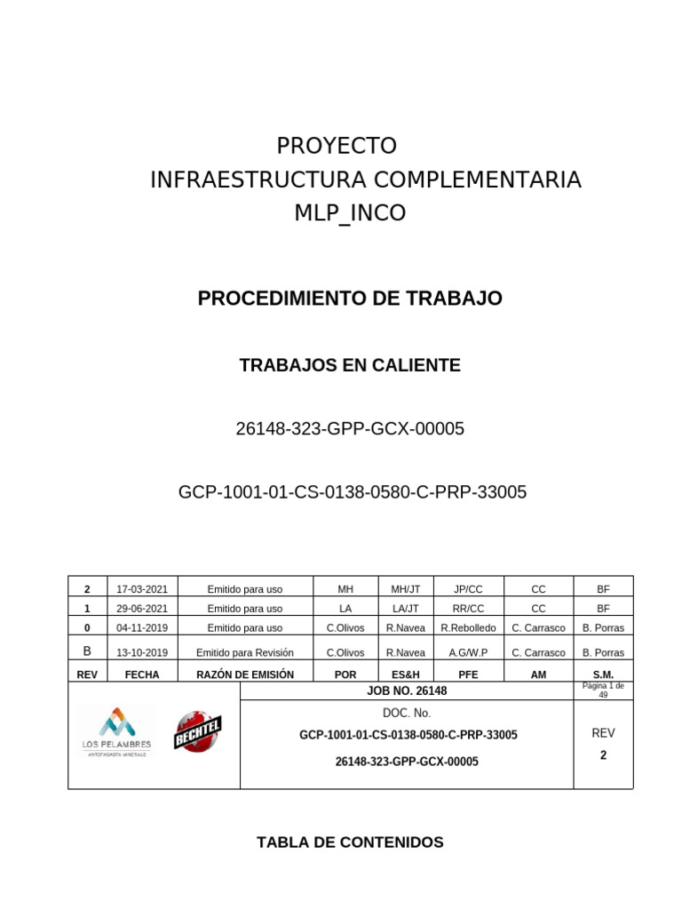 323 GPP GCX 00005 - Native (002) Trabajos en Caliente | PDF