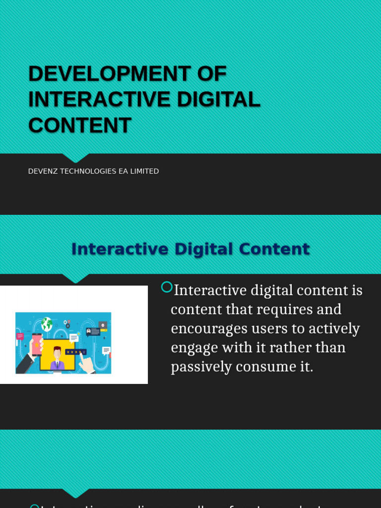 Development of Interactive Digital Content | PDF | Multimedia | Human Communication
